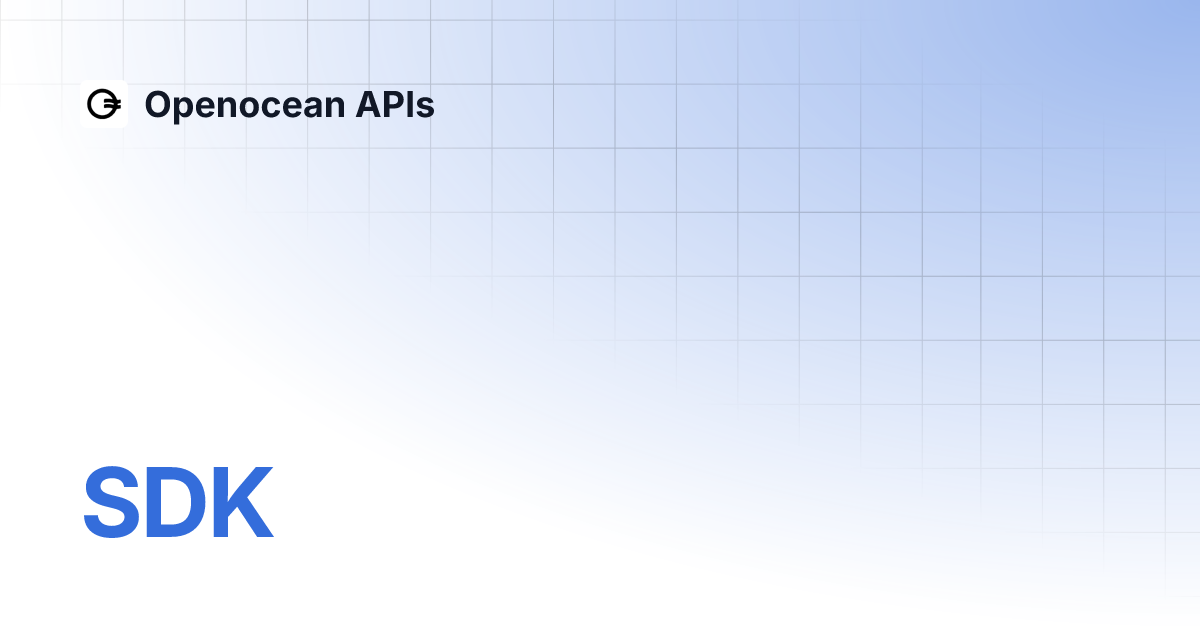SDK | Openocean APIs